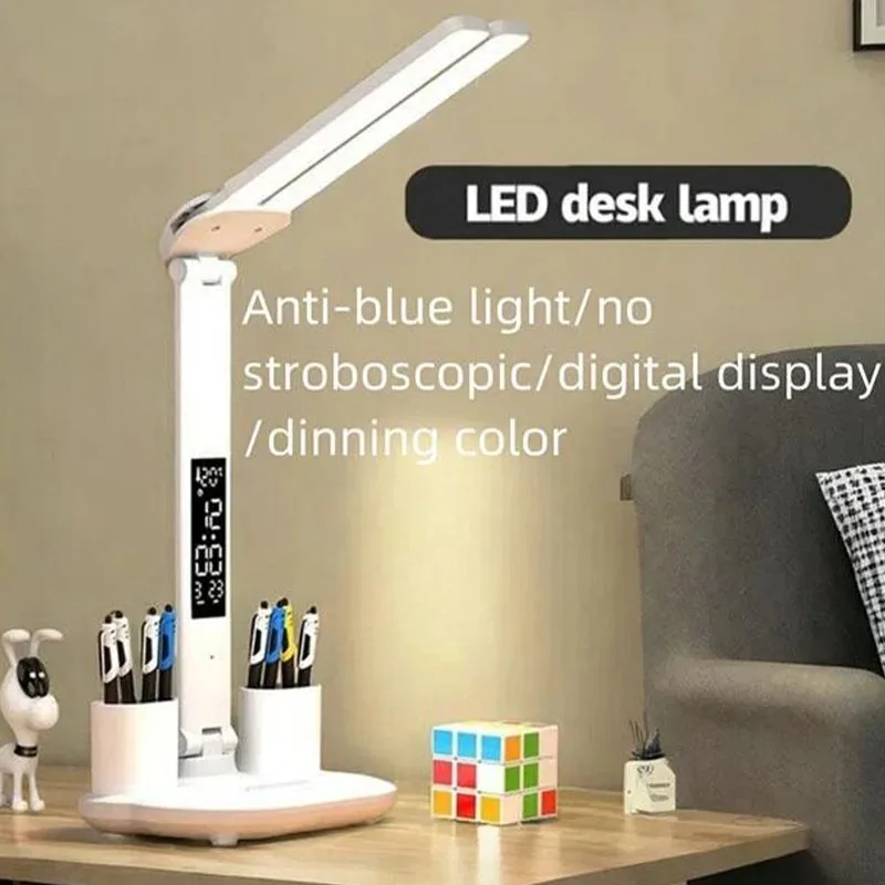 JX 2025 Desk Lamp USB Dimmable Foldable Table Lamp with Calendar ...