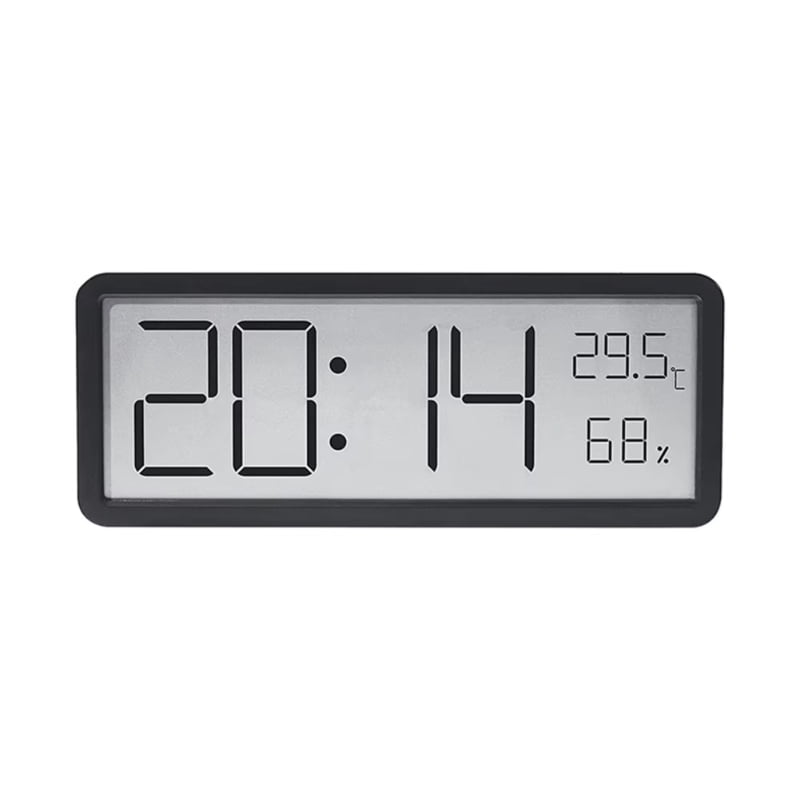 JX 2025 Digital Wall Clock Large Alarm Clock 12/24Hour Display Bedroom ...