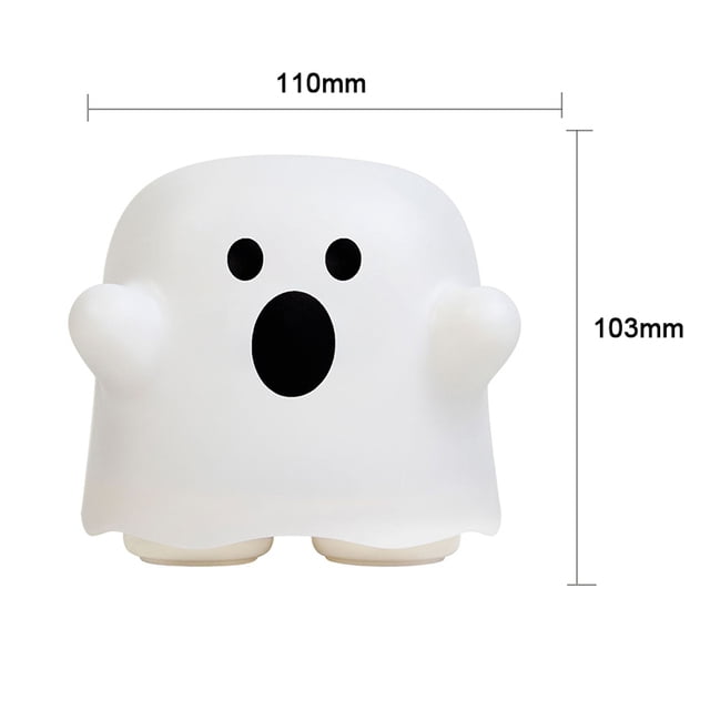 JX 2025 LED Night Lights Children Bedroom Cute Boo Ghost Silicone Lamp ...