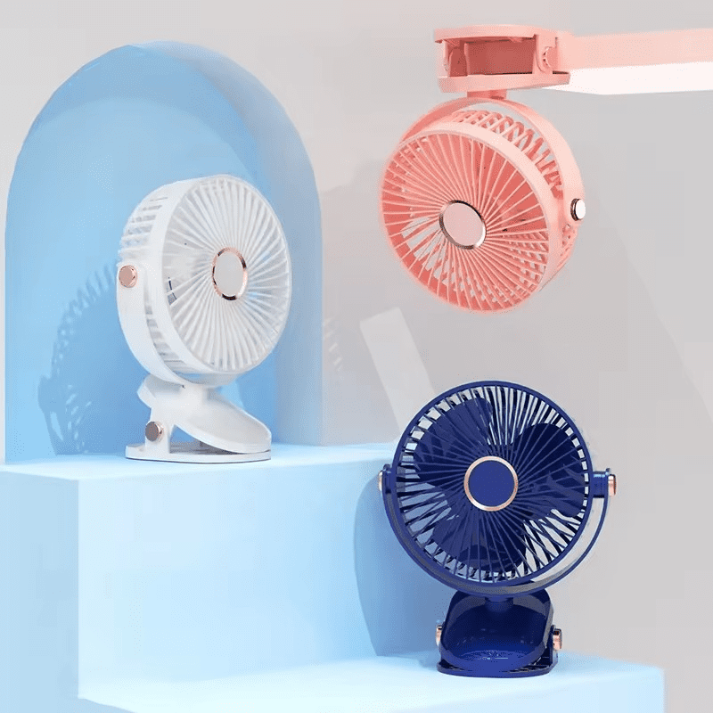 JX 2025 Mini Folding Fan 9 Inch Remote Control Cooler Pedestal Standing ...
