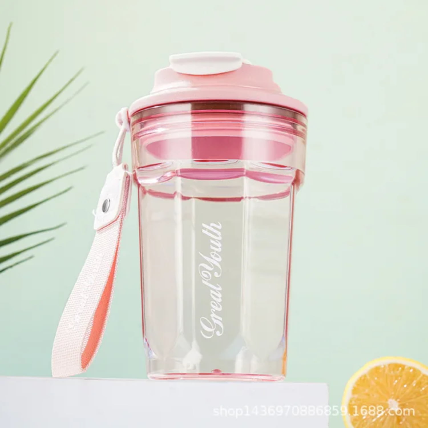 JX 2025 Simple Ins Style Summer Plastic Water Cup Portable Mug High ...