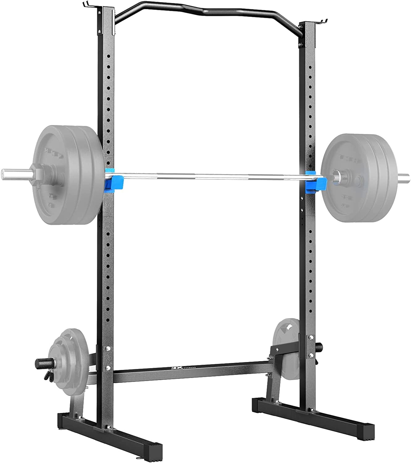 JX FITNESS Squat Rack Power Rack with Pull Up Bar,Adjustable Power Cage ...