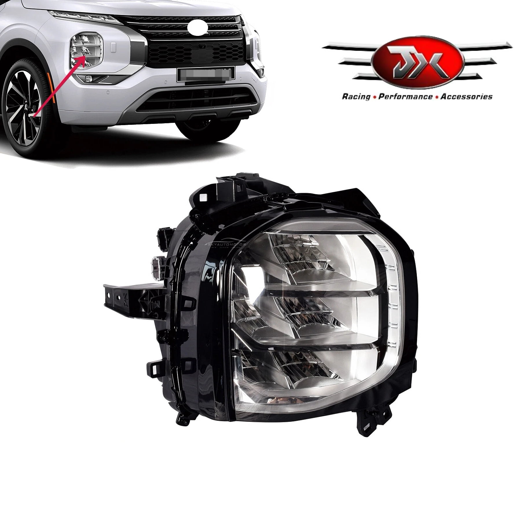 JX RACING Compatible with 2022 2023 2024 Mitsubishi Outlander Right LED ...