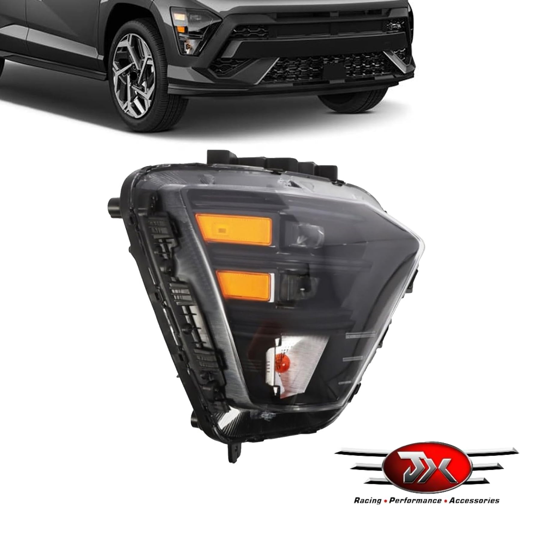 JX RACING Right LED Headlight Compatible With Hyundai Kona 2024-2025 ...