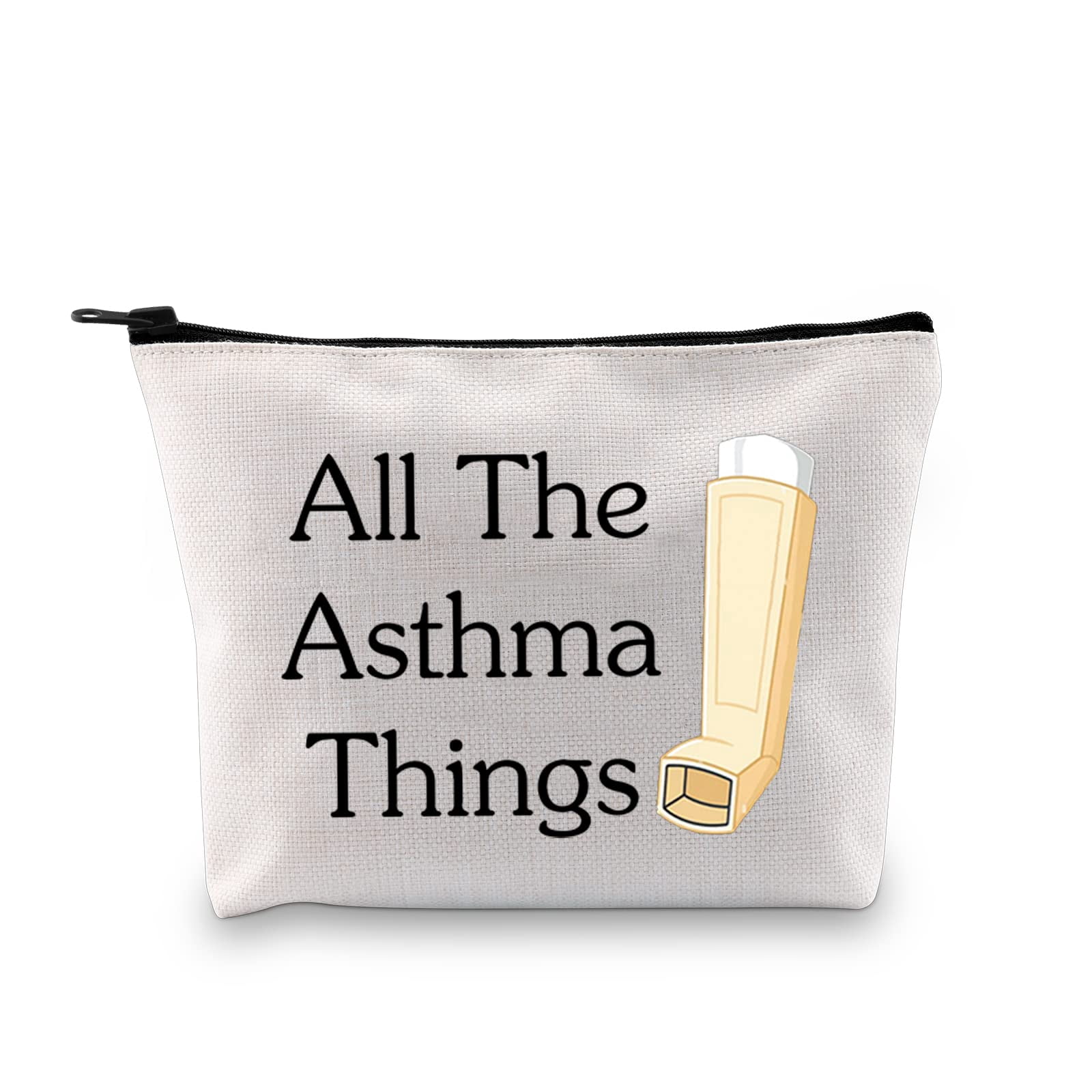 JXGZSO Asthma Inhaler Pouch All The Asthma Things Makeup Bag ...