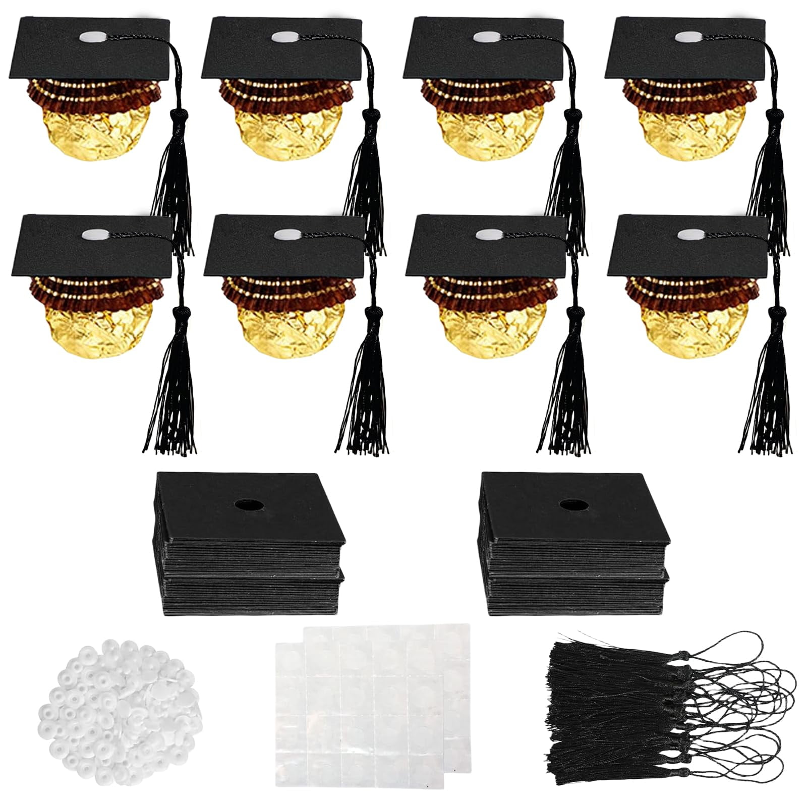 JXITON 50pcs Graduation Chocolate Decorations Graduation Cap ...
