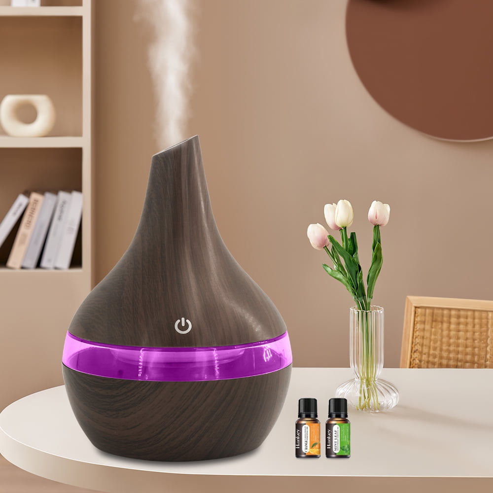 JXJP 300ml Air Humidifier Essential Oil Diffuser Combo Relieve Dry Air Aroma Diffuser for Better ...