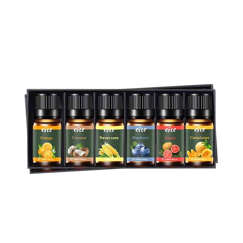 JXJP Essential Oil 6 Pack Natural Diffuser Blends for Orange.blueberry ...