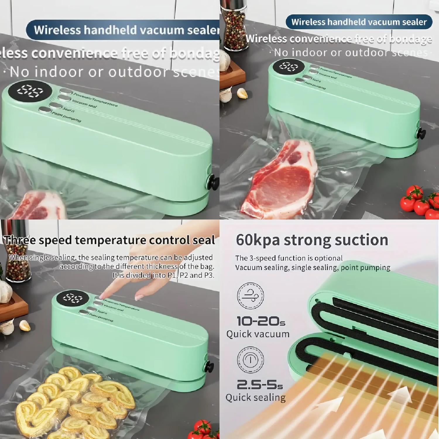 JXJP Rapid One-Click Automatic Vacuum Sealing Machine - Multi ...