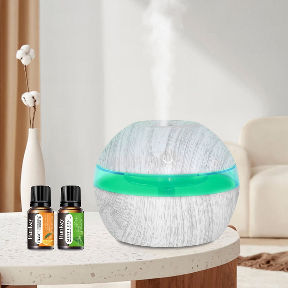 JXJSQ 300ml Ultrasonic Humidifier & Essential Oil Diffuser 7 Color LED ...