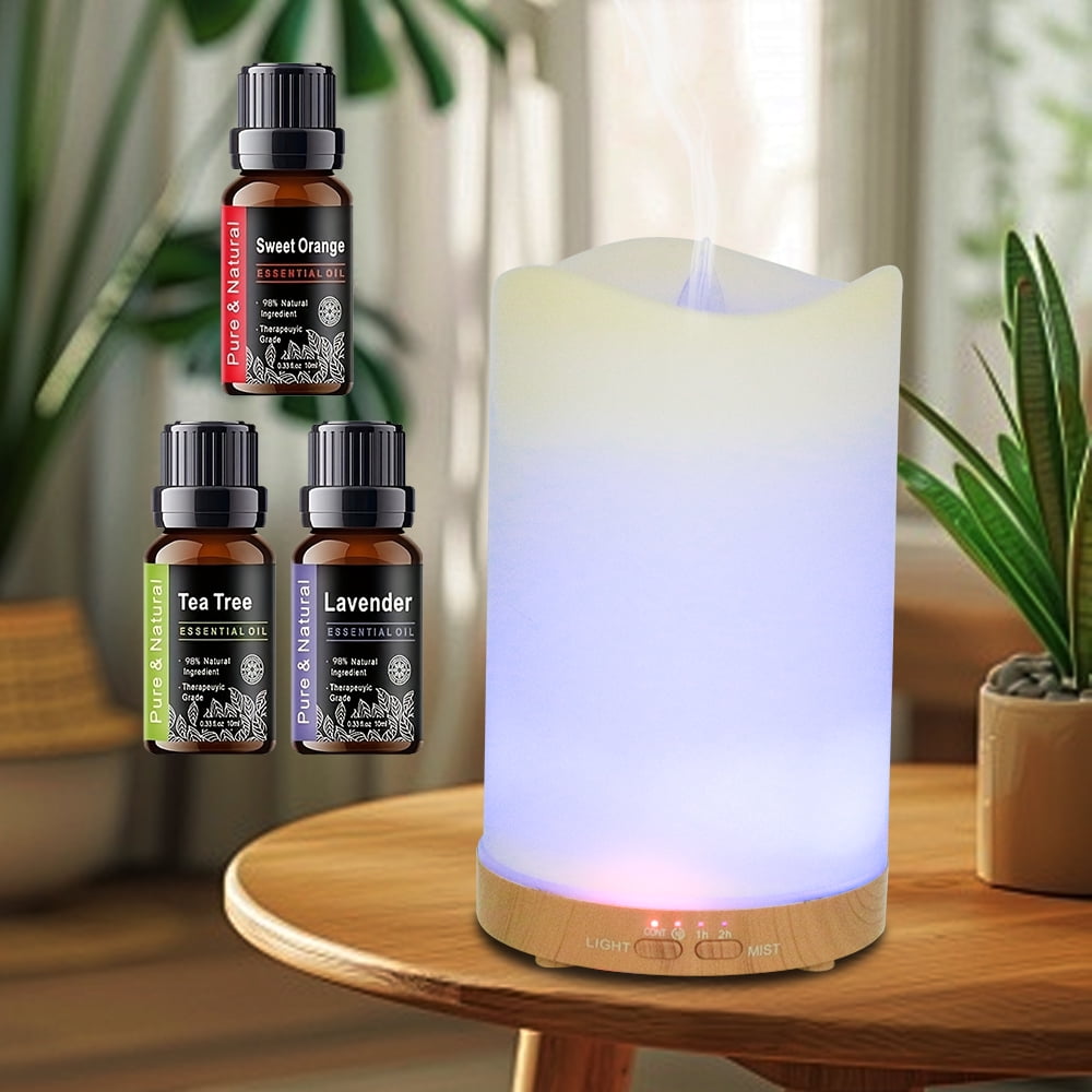 JXJSQ Bedroom Essential Aromatherapy Diffuser with Humidifier Timer & 7 ...