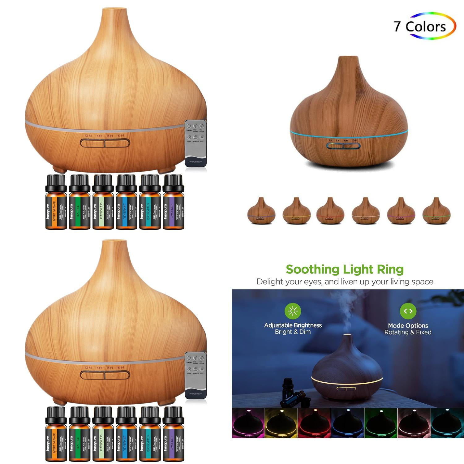 JXJSQJP 550ML Electric Aroma Diffuser Essential Oil Diffuser Air ...