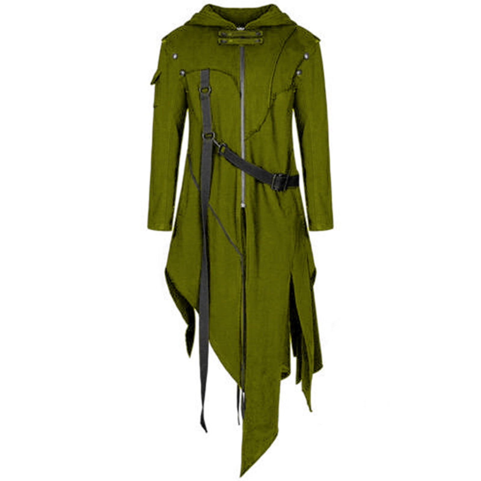 JXMVOJ Costumes for Men, Retro Steam Punk Gothic Cape Jacket Long ...
