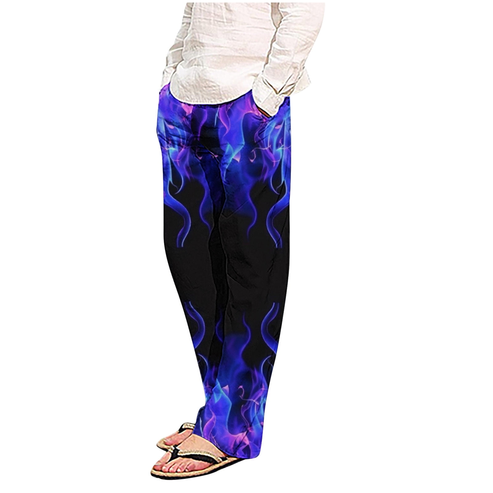 JXMVOJ Men's Plaid Drawstring Waist Workout Active Pants with Pockets ...