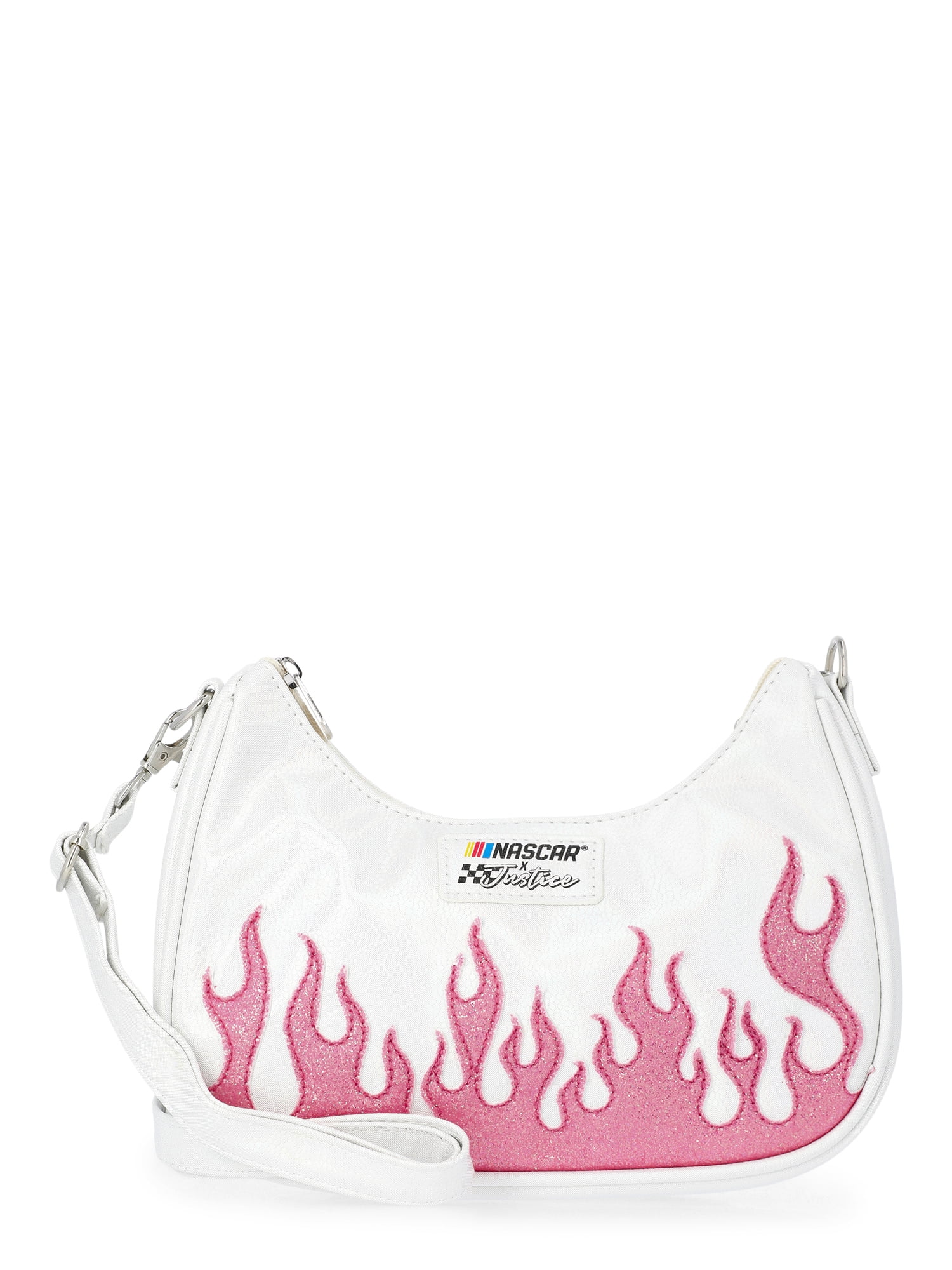 Justice x NASCAR Girls' Faux Leather Flame Crossbody Handbag - Walmart.com