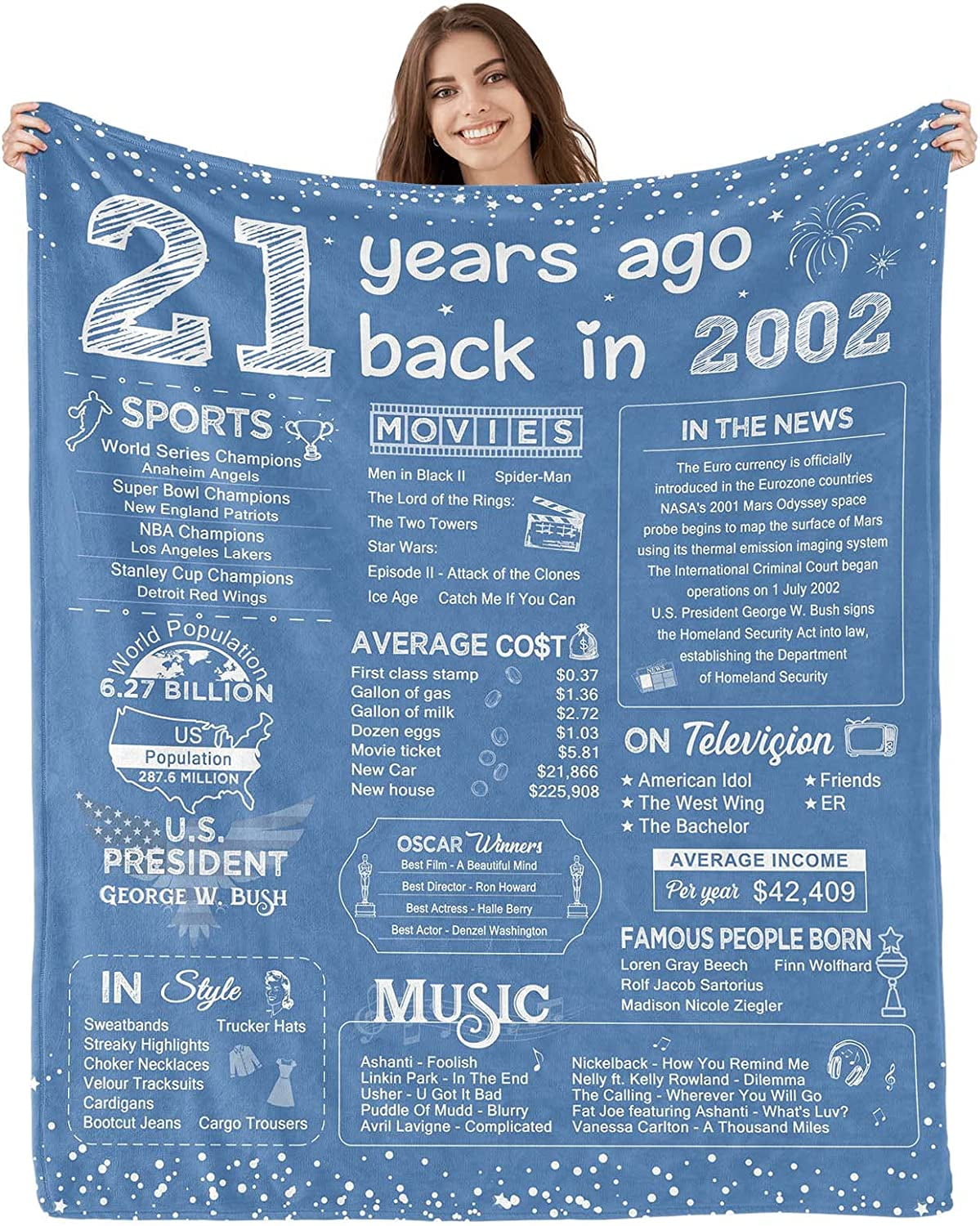 JXNUO Happy Birthday Gifts for Her 21st Birthday Gifts for Her Funny 21 ...