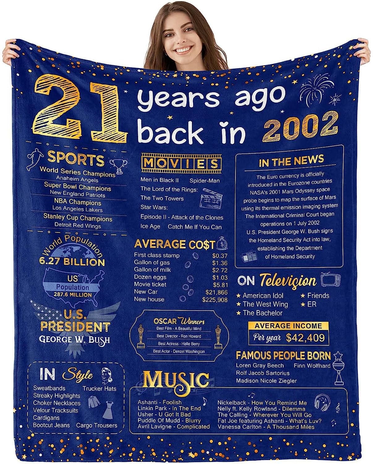 JXNUO Happy Birthday Gifts for Her 21st Birthday Gifts for Her Funny 21 ...