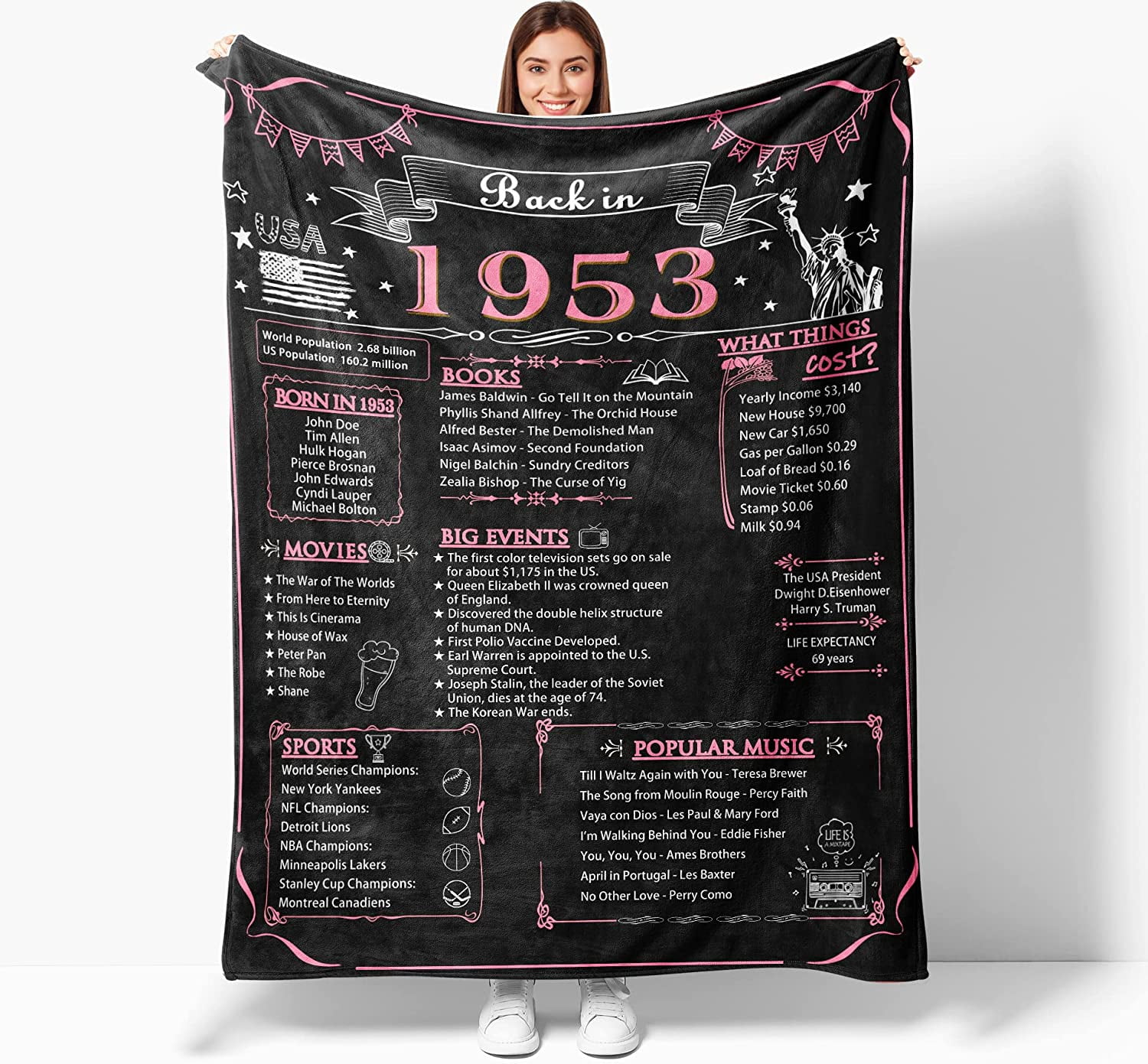 JXNUO 70th Birthday Gifts for Men,1953 Birthday Gifts for Men,70th ...