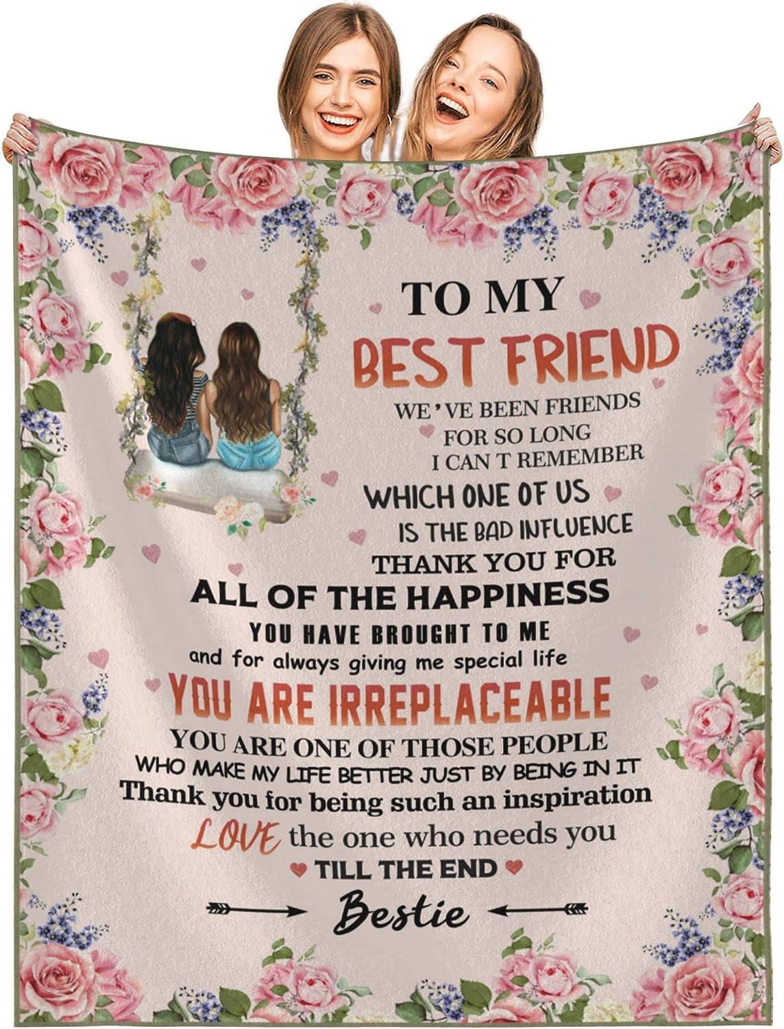 JXNUO Best Friend Blanket, Best Friend Birthday Gifts, Friendship Gifts ...