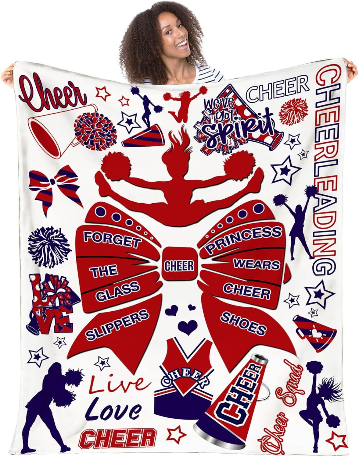 JXNUO Cheerleaders Gifts Blanket Cheerleading Gifts Throw Blanket Soft ...