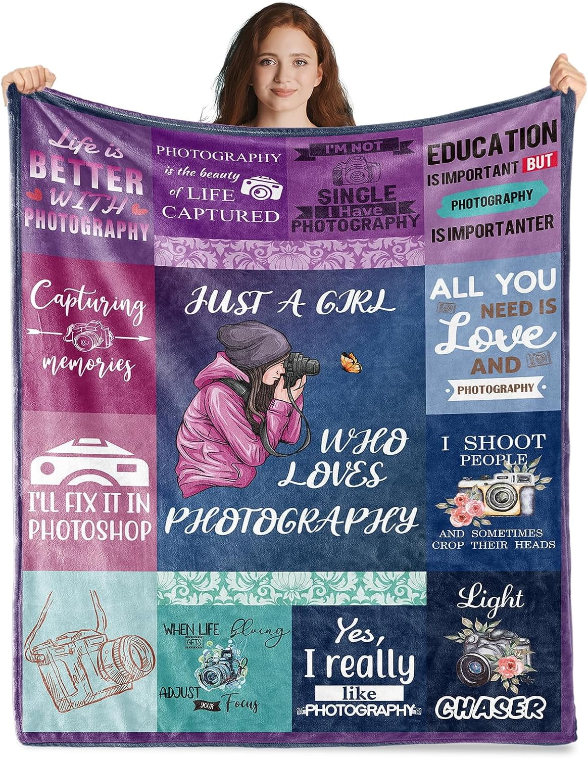 JXNUO Chicken Throw Blanket Chicken Gift Girls Women Chicken Lover ...