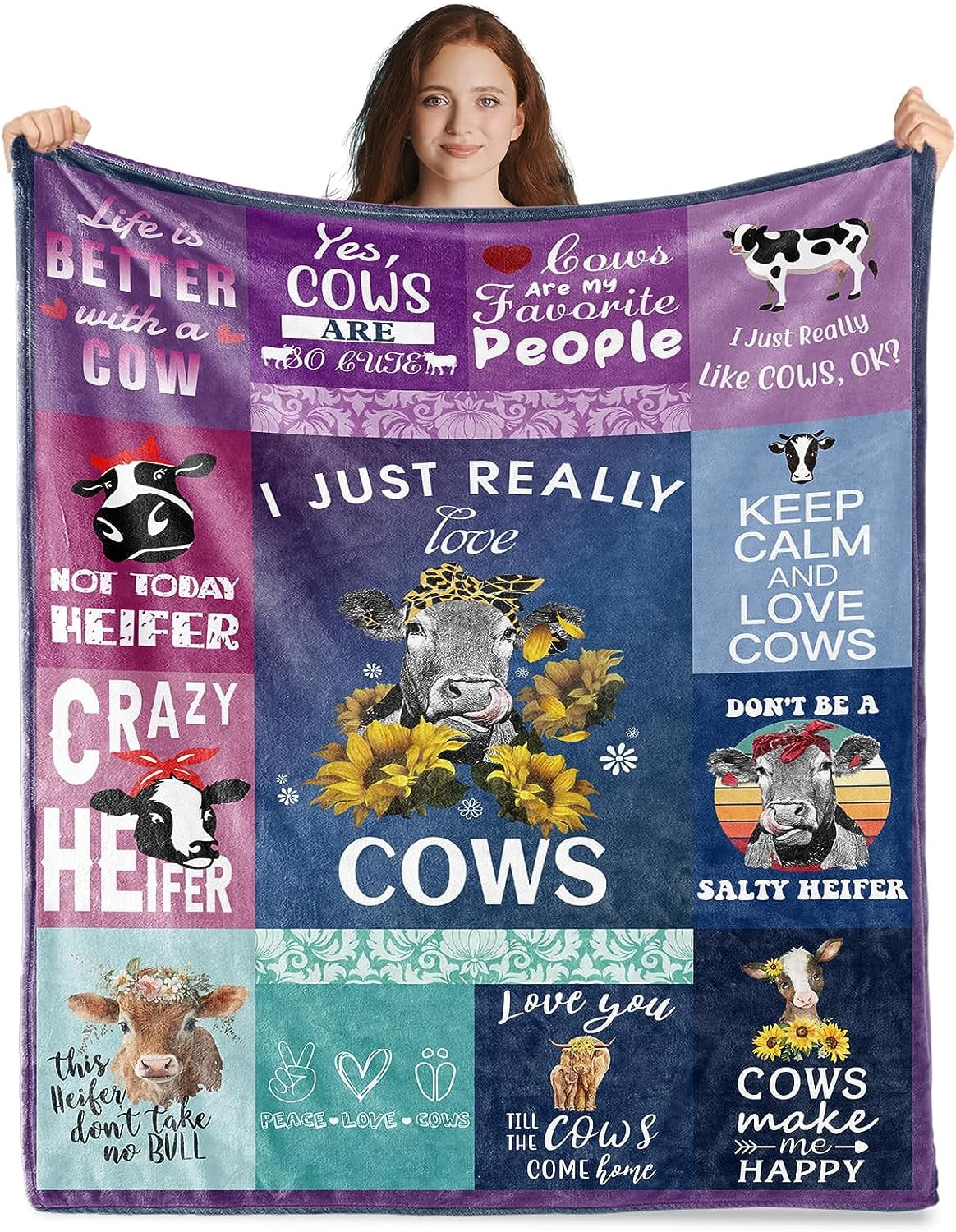 JXNUO Chicken Throw Blanket Chicken Gift Girls Women Chicken Lover ...