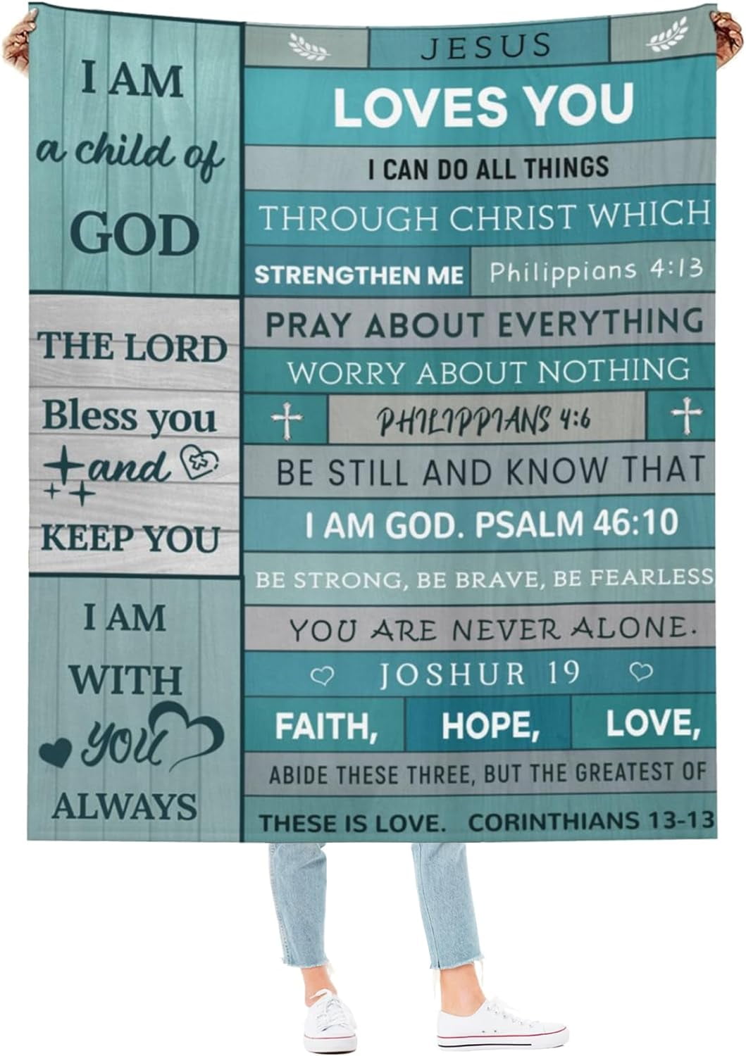 JXNUO Christian Blanket Birthday Gifts for Women Men, Inspirational ...