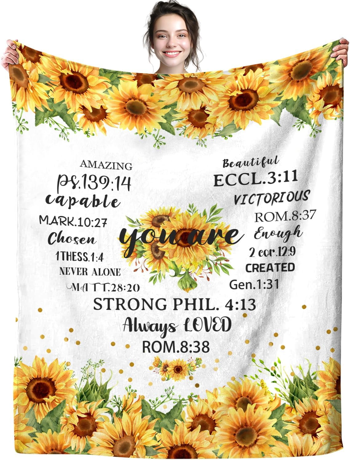 JXNUO Christian Gifts for Women, Bible Verse Blanket Inspirational ...