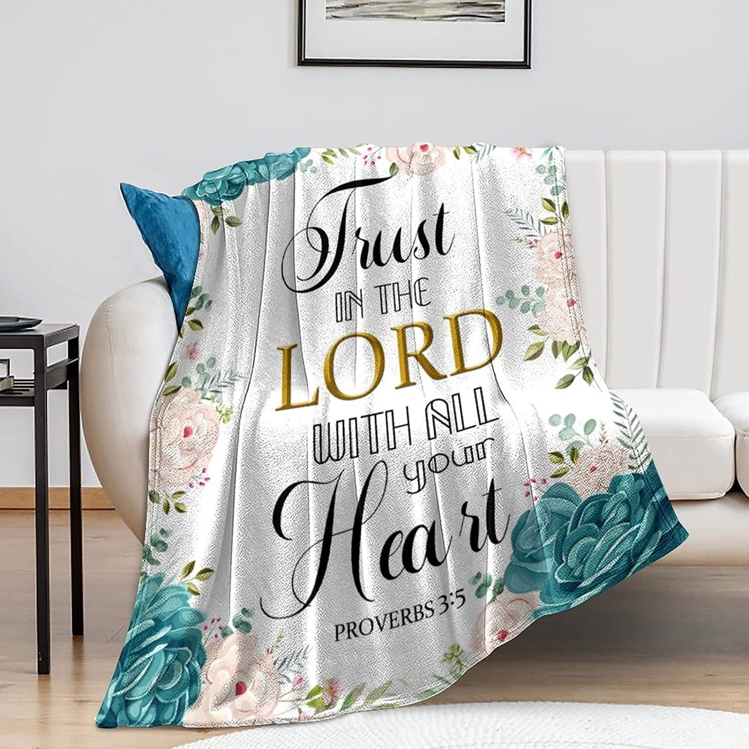 JXNUO Christian Gifts for Women Inspirational Religious Blanket Bible ...
