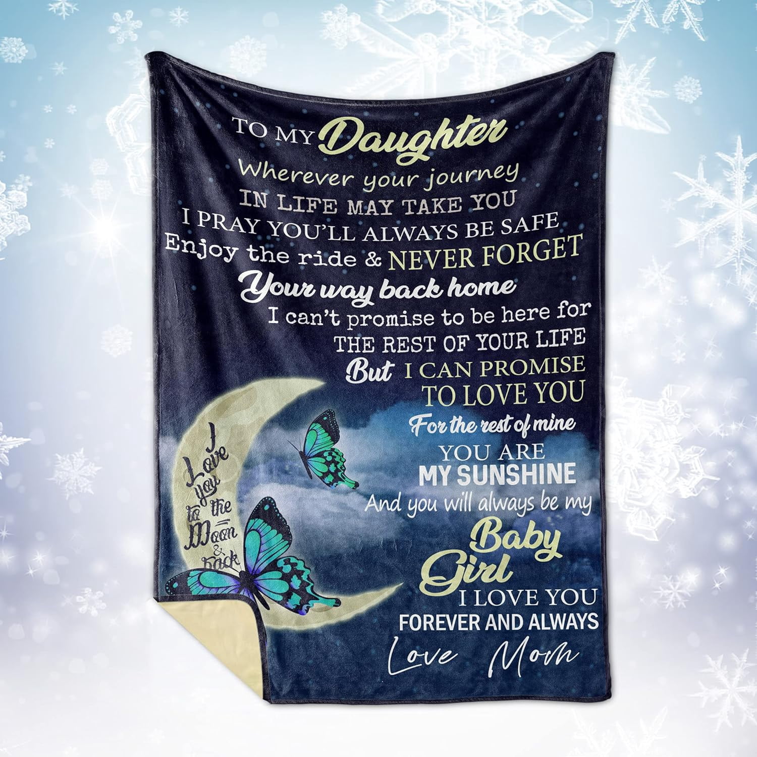 JXNUO Custom Cooling Throw Daughter Blanket Customized Cold Summer ...