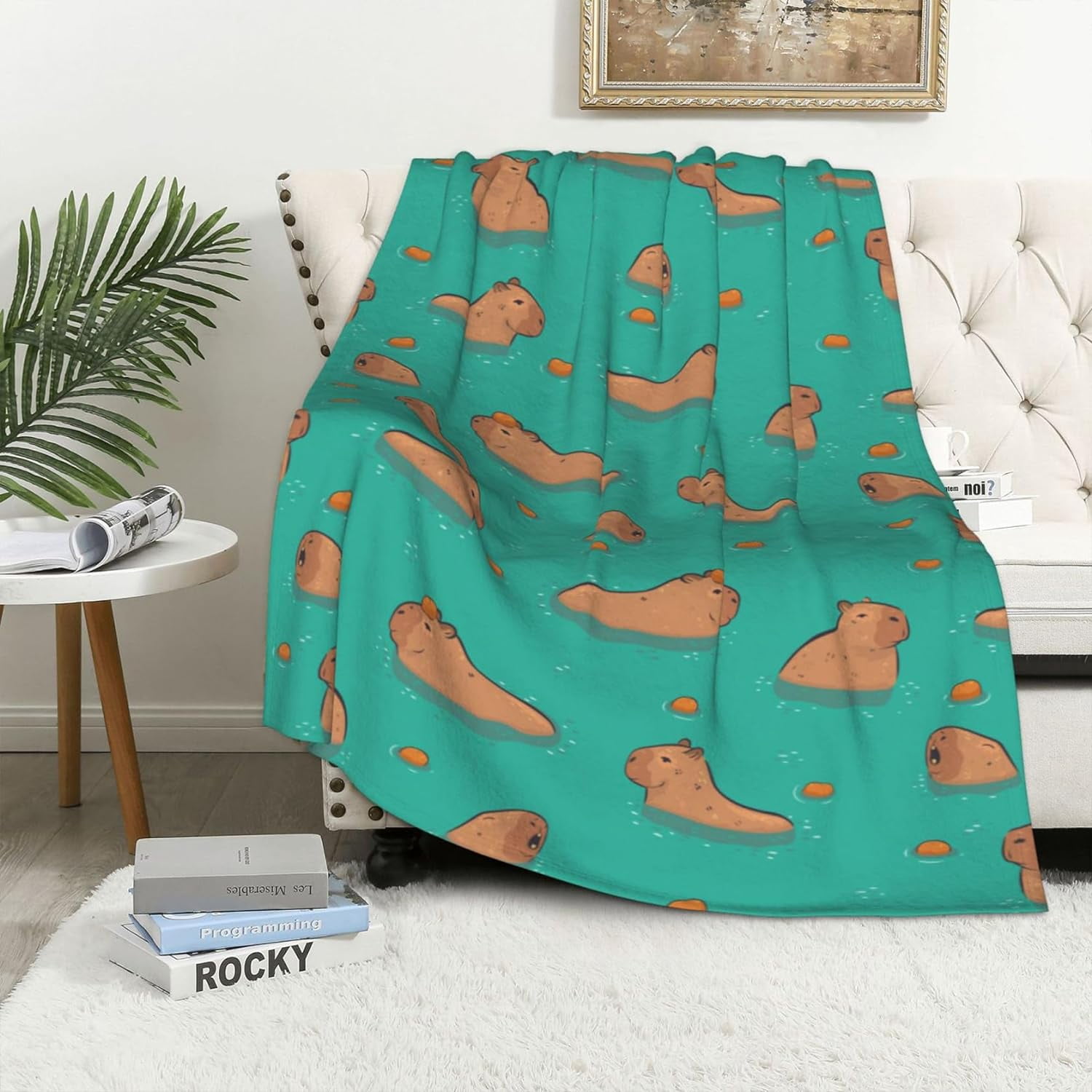 JXNUO Cute Capybara Blanket, Capybara Gifts for Kids Adult, Soft Plush ...