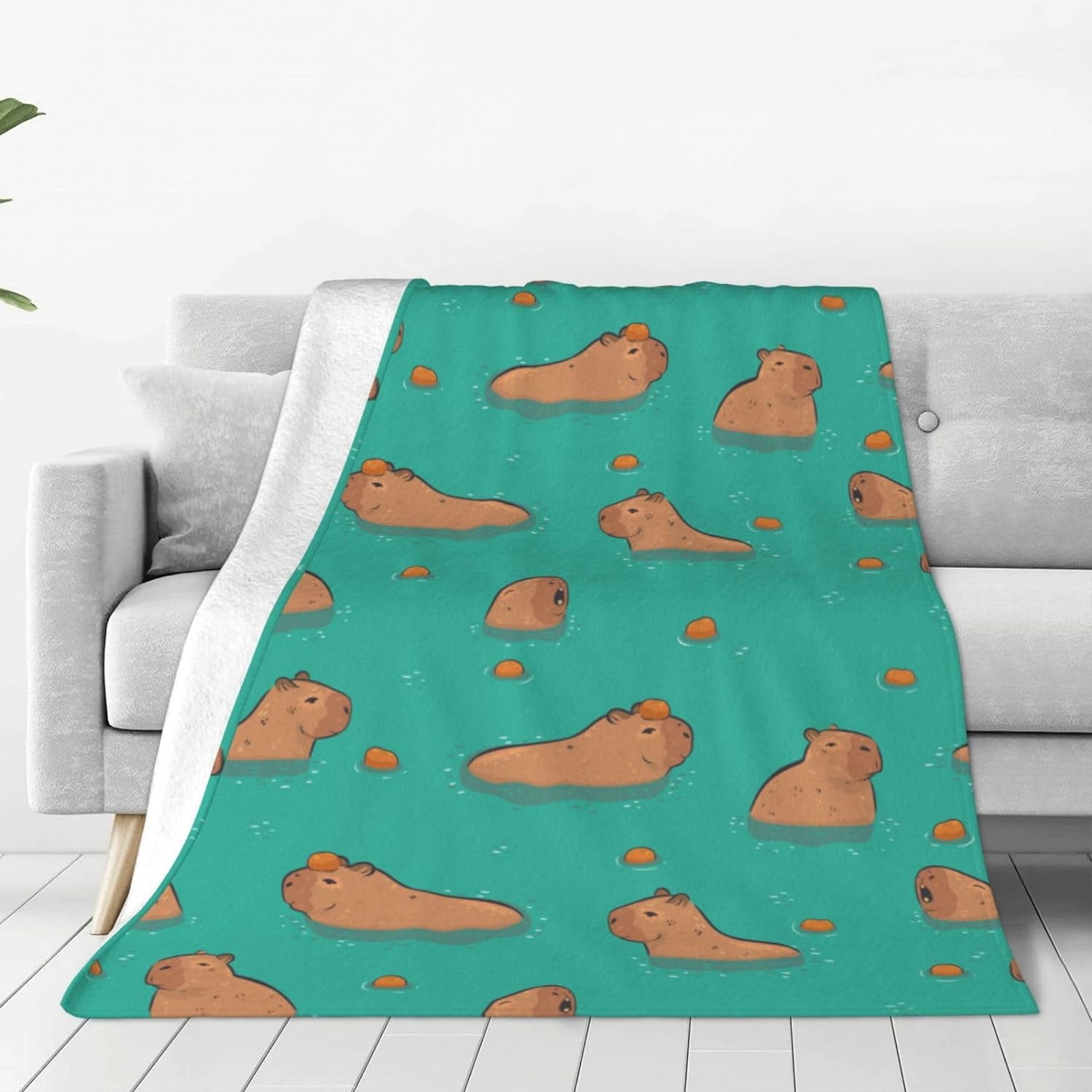 JXNUO Cute Capybara Blanket, Capybara Gifts for Kids Adult, Soft Plush ...