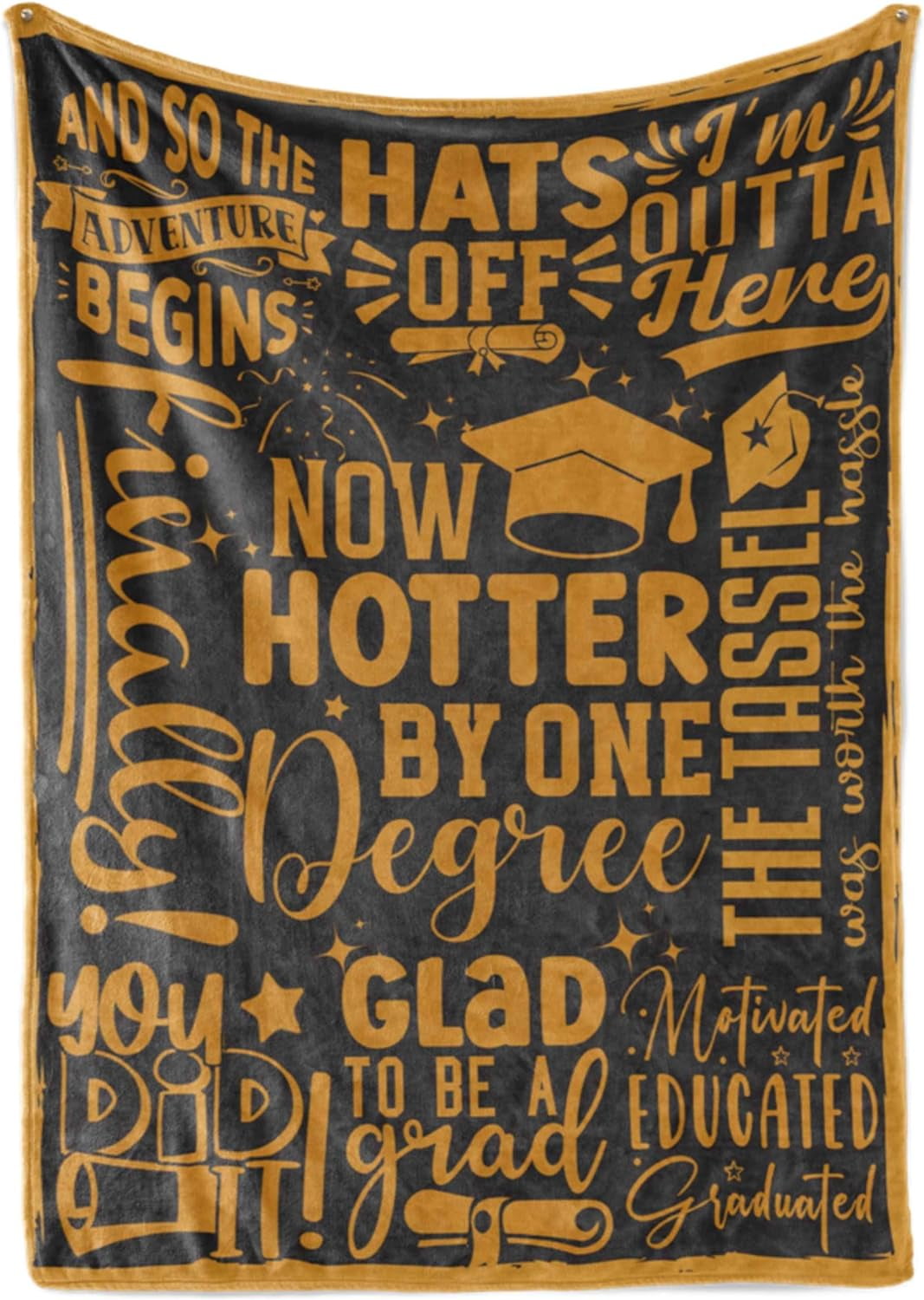 JXNUO Graduation Bed Flannel Blankets (50x 60), Graduation Party ...