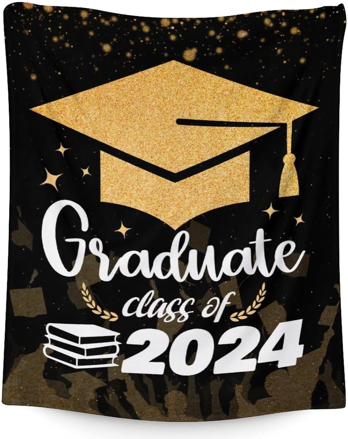 JXNUO Graduation Blanket Gift - Soft Lightweight Class of 2024 Throw ...