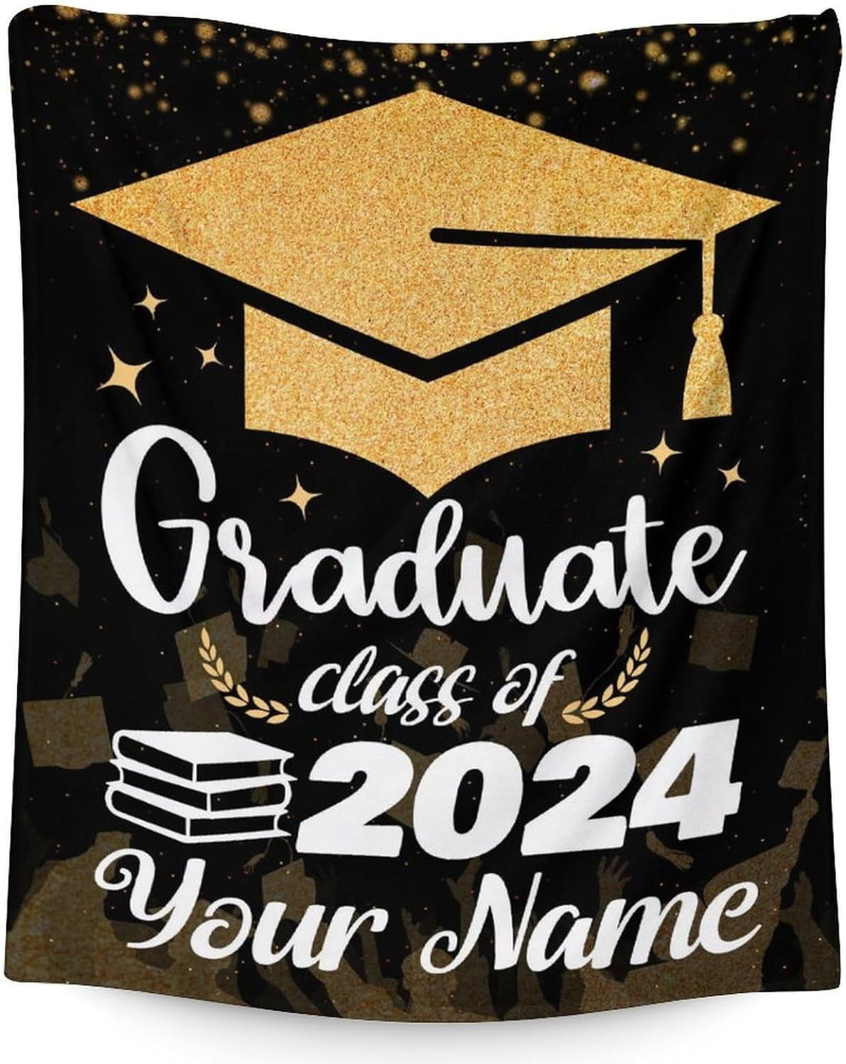 JXNUO Graduation Blanket Gift - Soft Lightweight Class of 2024 Throw ...