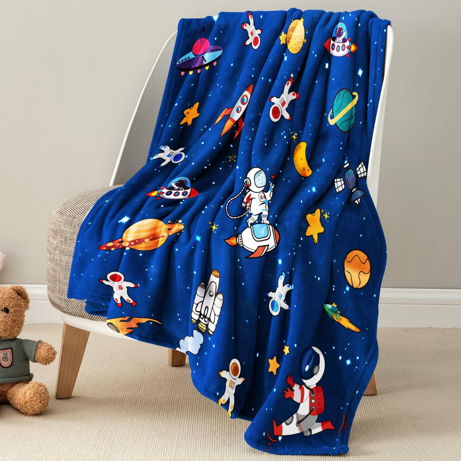 JXNUO Kids Throw Blanket for Boys, Soft Fleece Blanket for Kids Boys ...