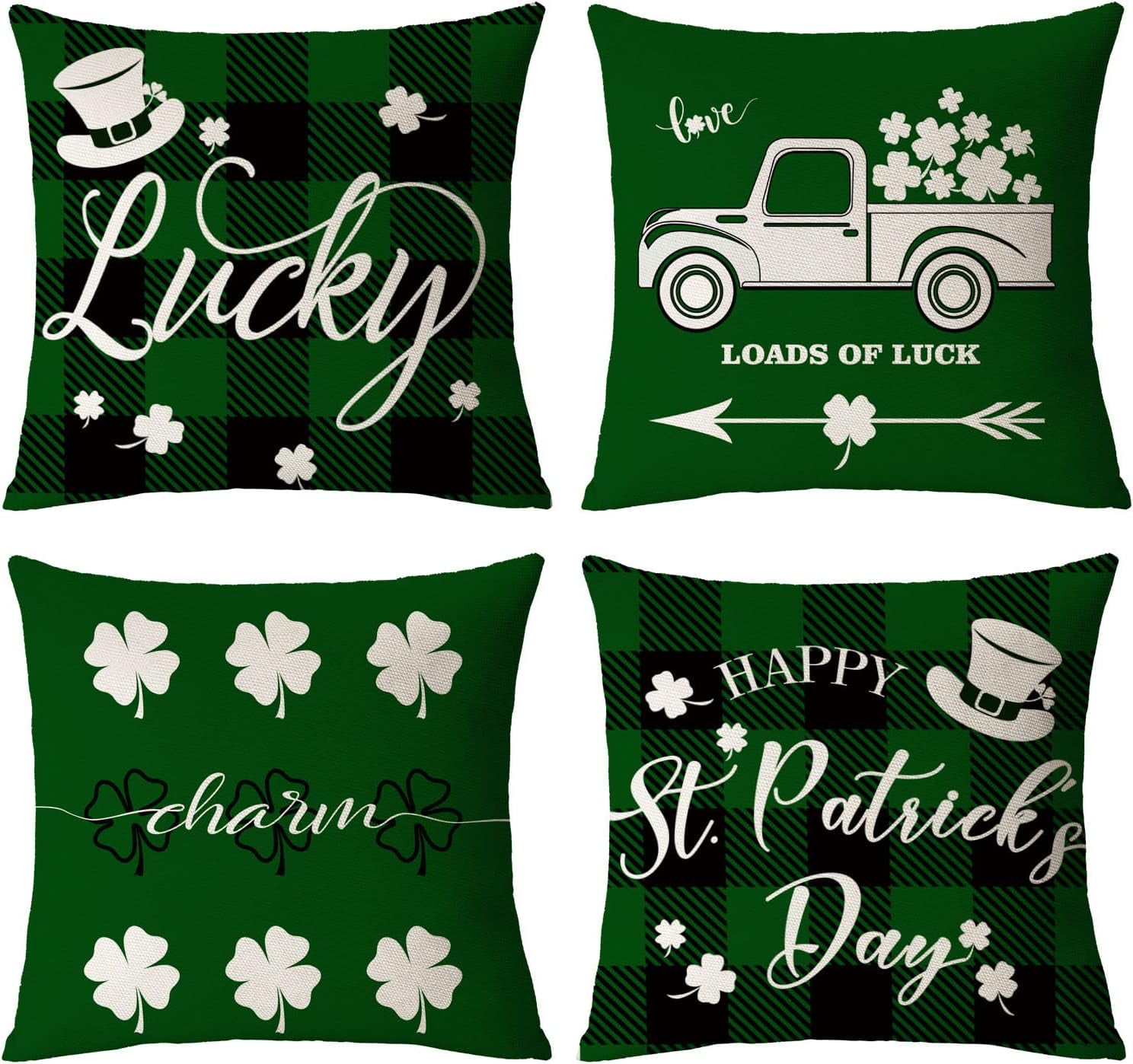 JXNUO Living Happy Valentines Day Pillow Covers Red Love Heart Throw Pillow Covers Wedding ...