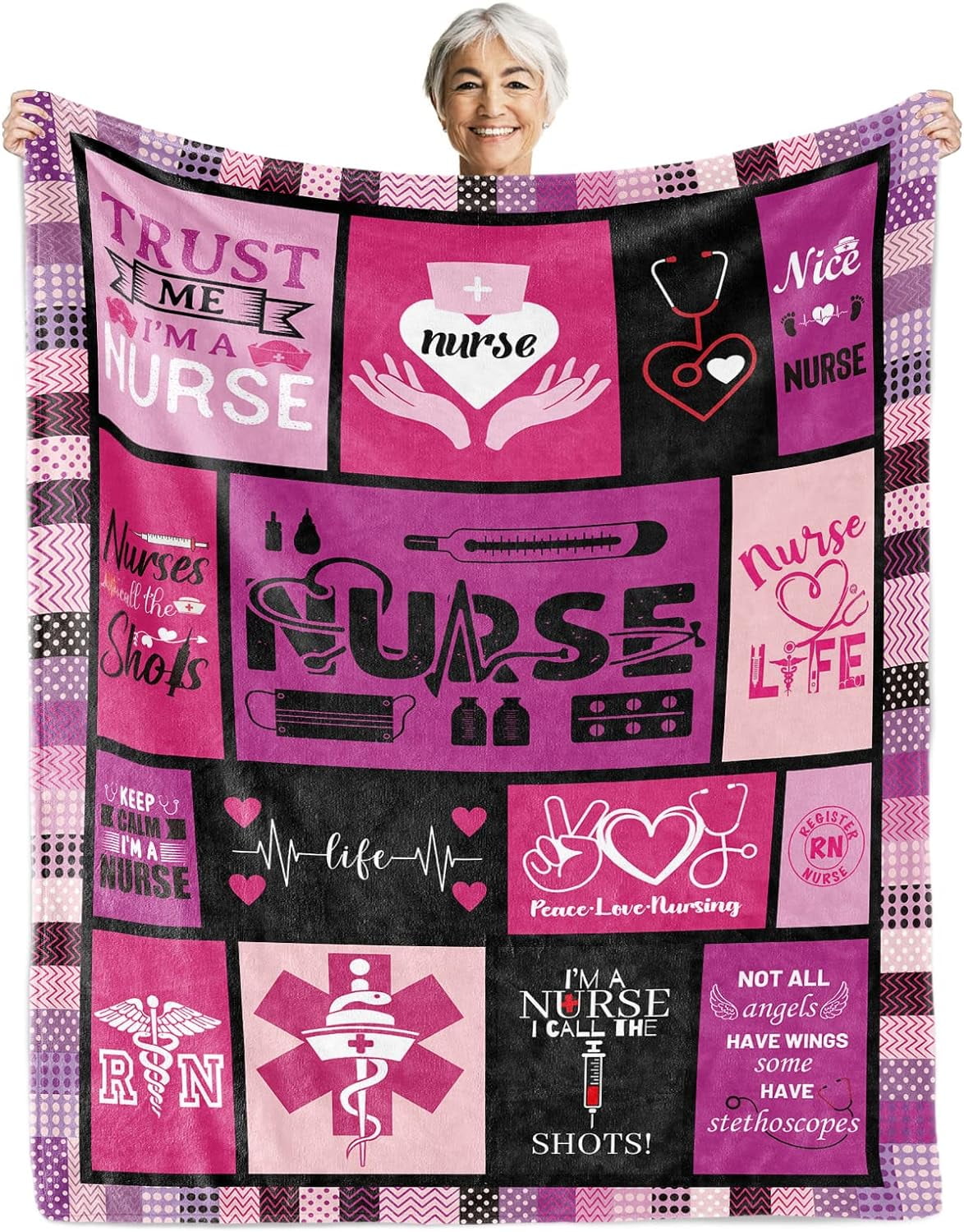 JXNUO Nurse Week Gifts for Women, Nurses Blanket for Women, Nurse ...