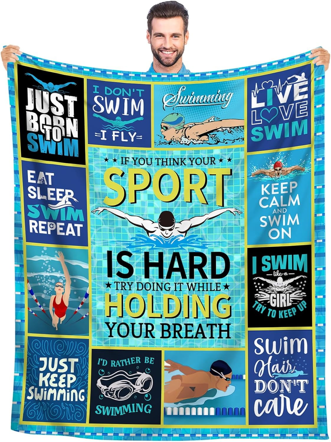 JXNUO Running Gifts for Women Men Teens, Running Blanket for Runners ...