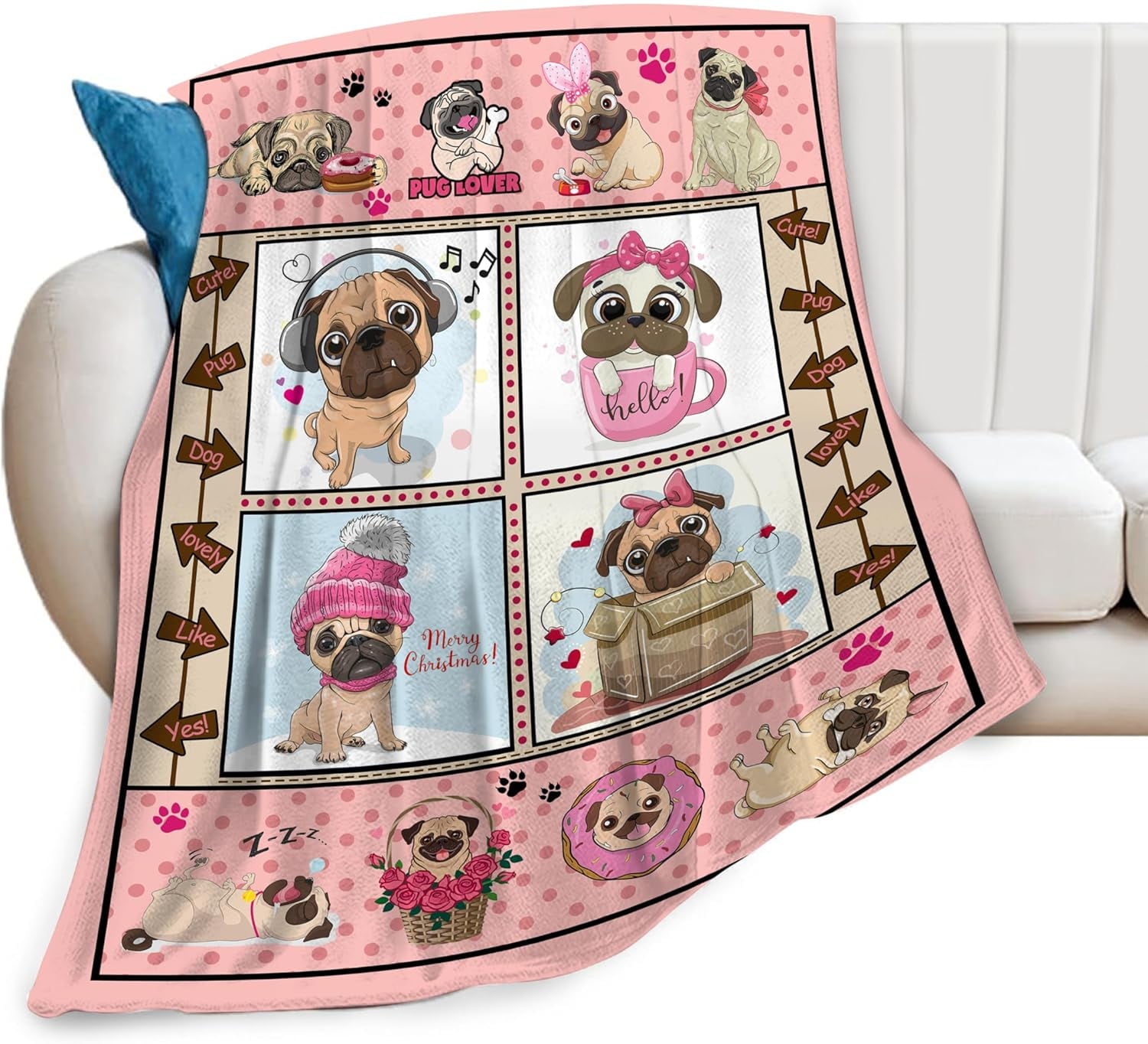 JXNUO Vintage Piano Blanket Music Note Throw Blanket for Girls Boys ...