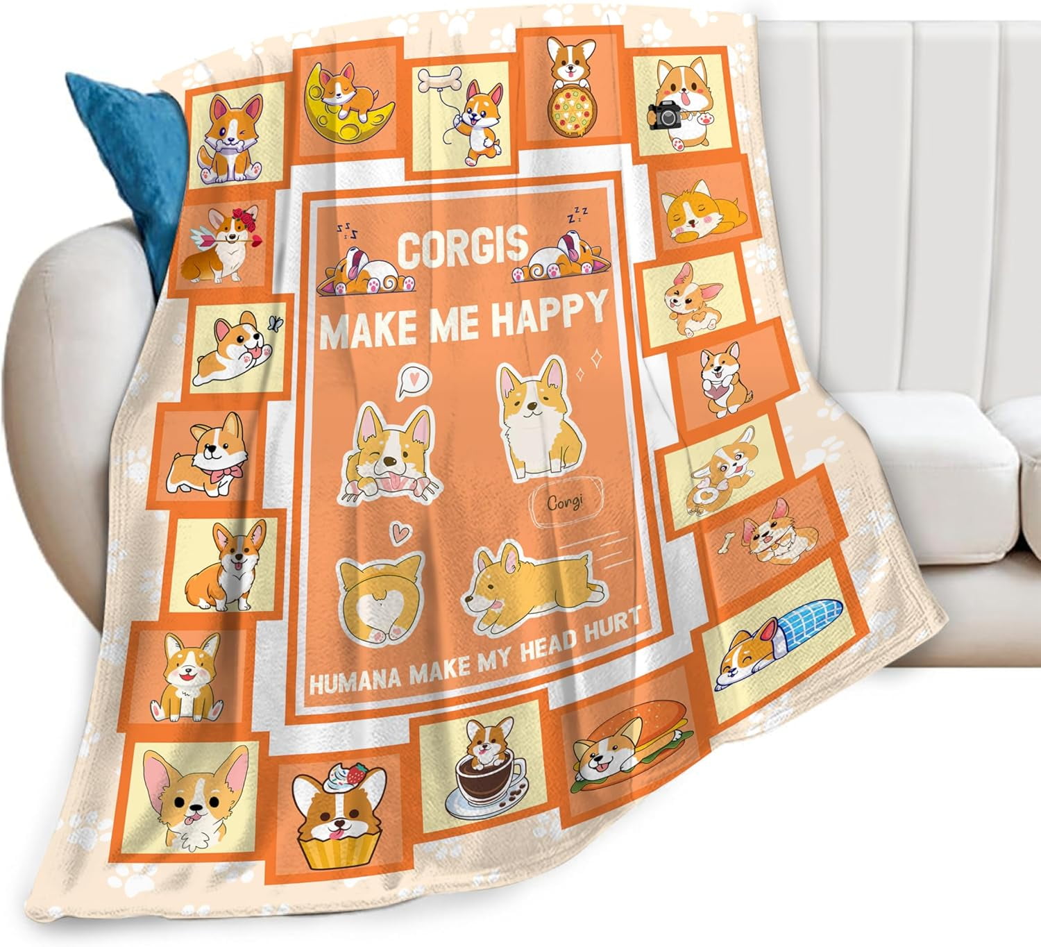 JXNUO Vintage Piano Blanket Music Note Throw Blanket for Girls Boys ...