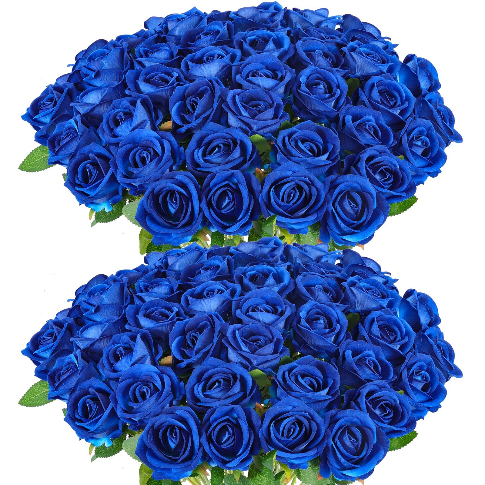 JXW Artificial Roses in Bulk, Fake Silk Roses Realistic Roses for ...