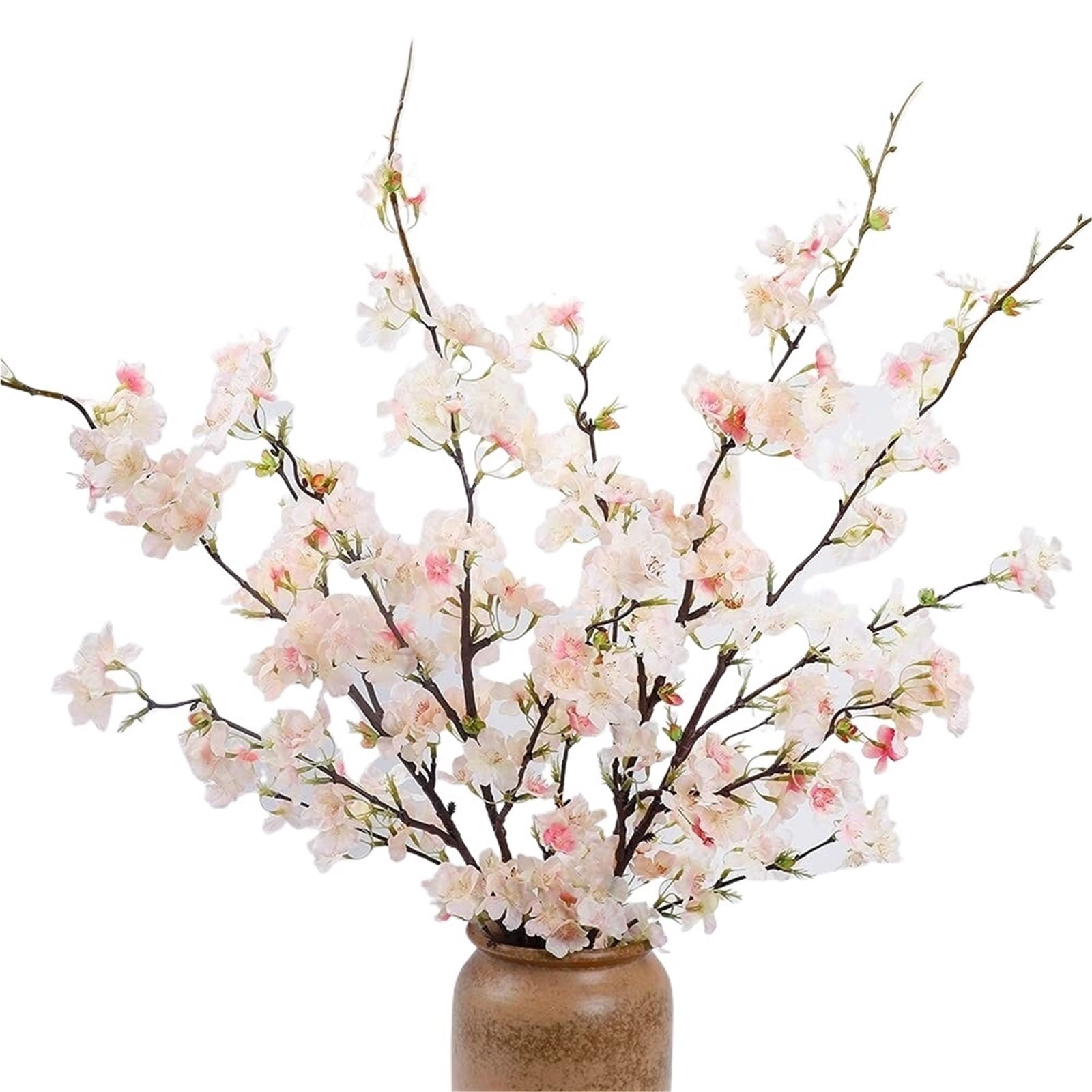 JXW Cherry Blossom Flowers Artificial, Fake Silk Cherry Blossom ...