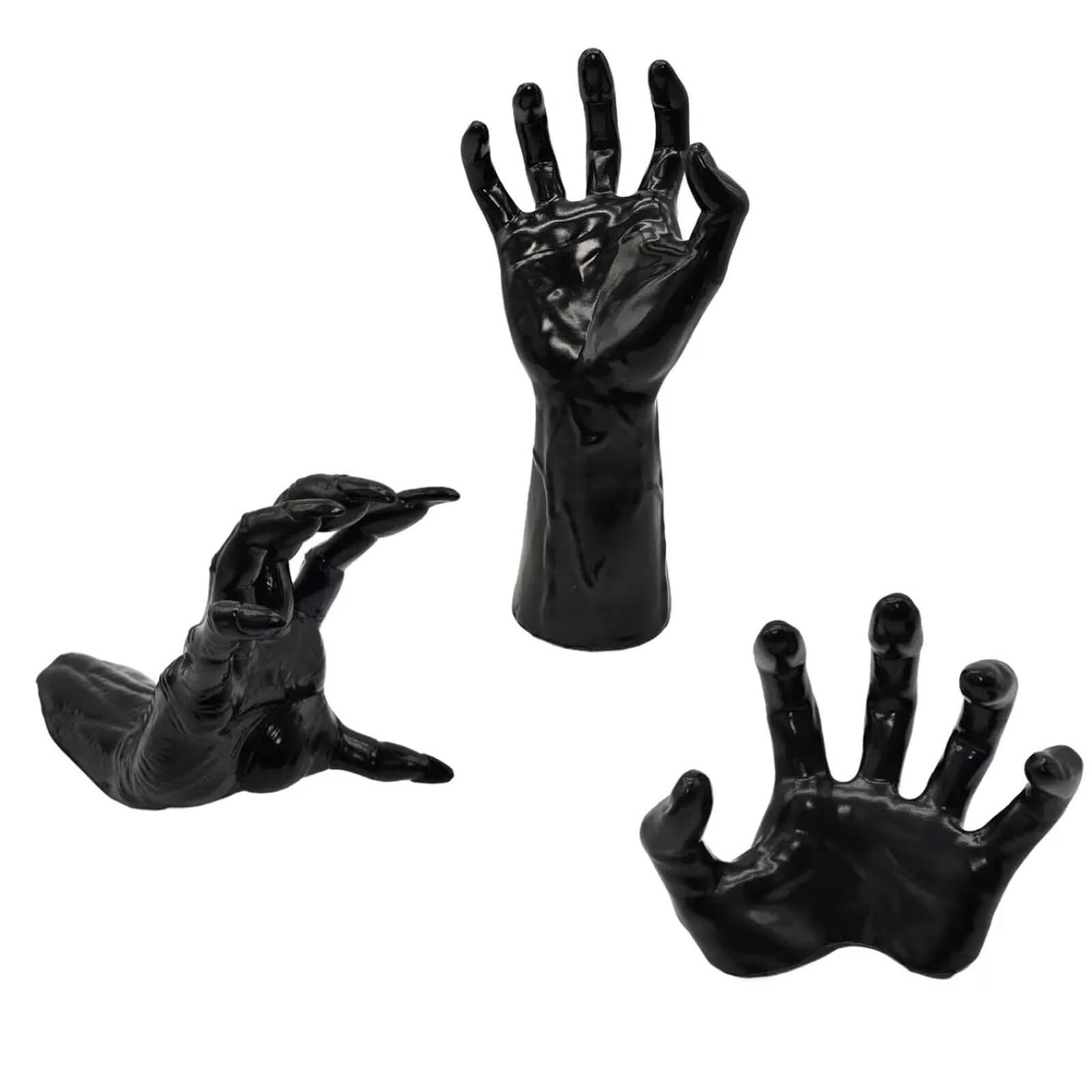 JXW Halloween Decorations Outdoor, 3pcs Wall Mounted Creepy Reaching ...