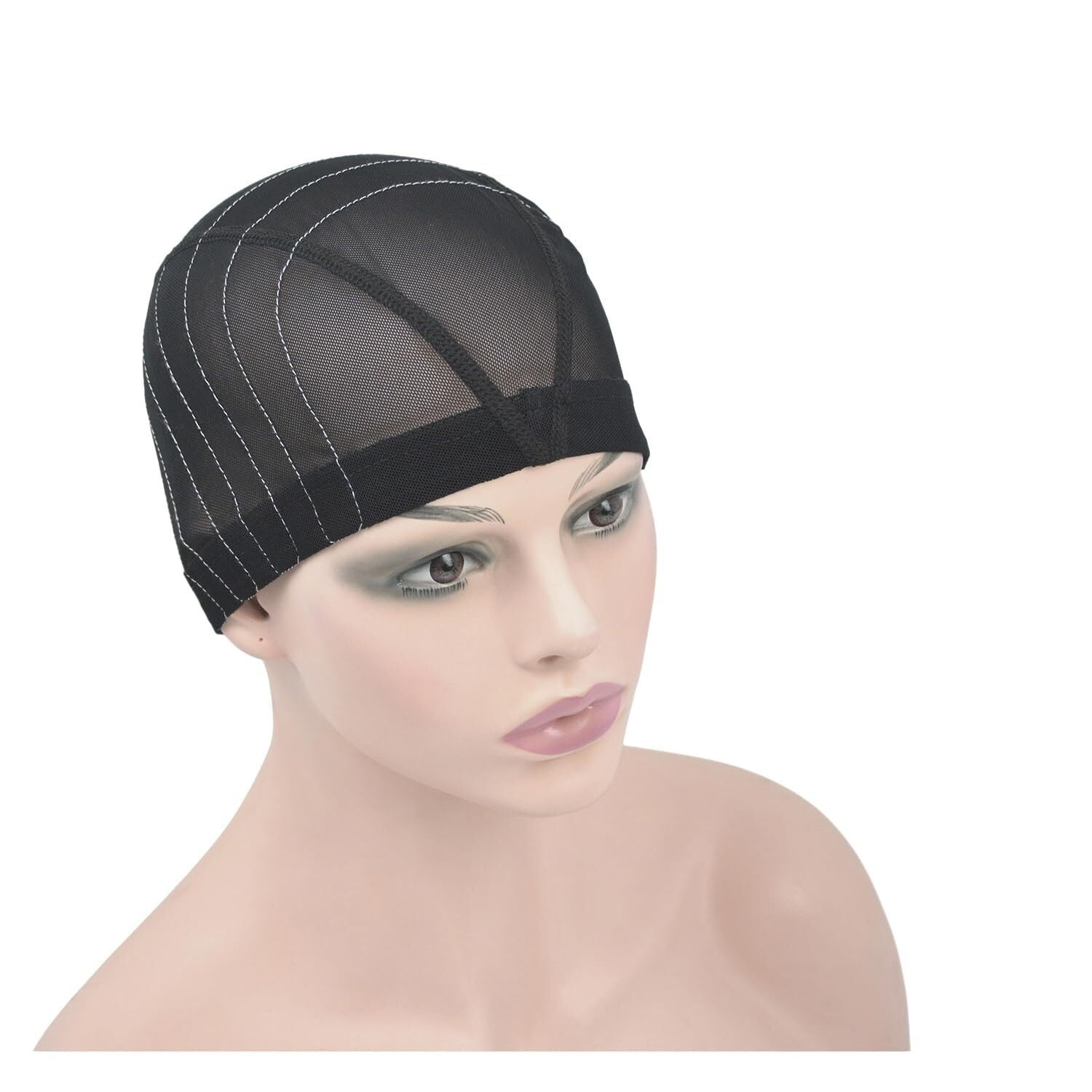JXW Mesh Dome Caps Wig Cap with Guideline Map for Wig Making ...