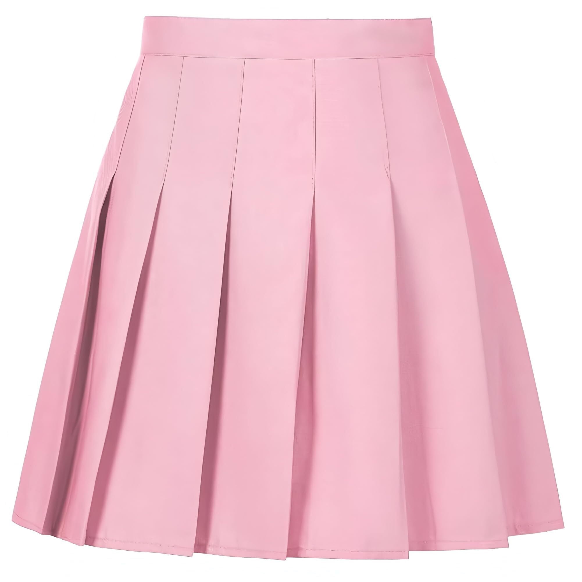 JXW Pleated Skirts School Kids Casual Mini Flare A Line Green Plaid ...