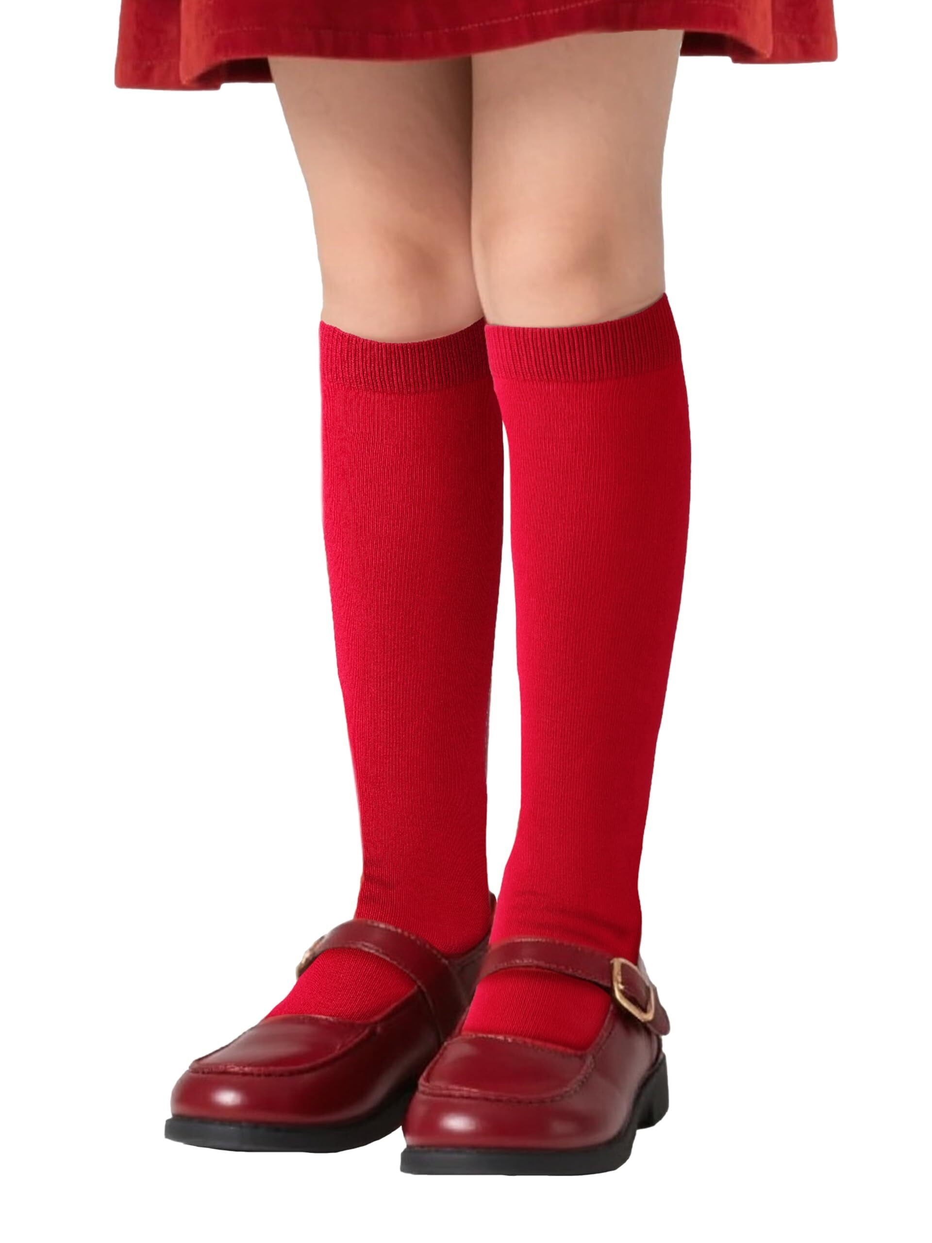 JXW Soft Knee High School Uniform Dress Socks Seamless Toe - Walmart.com
