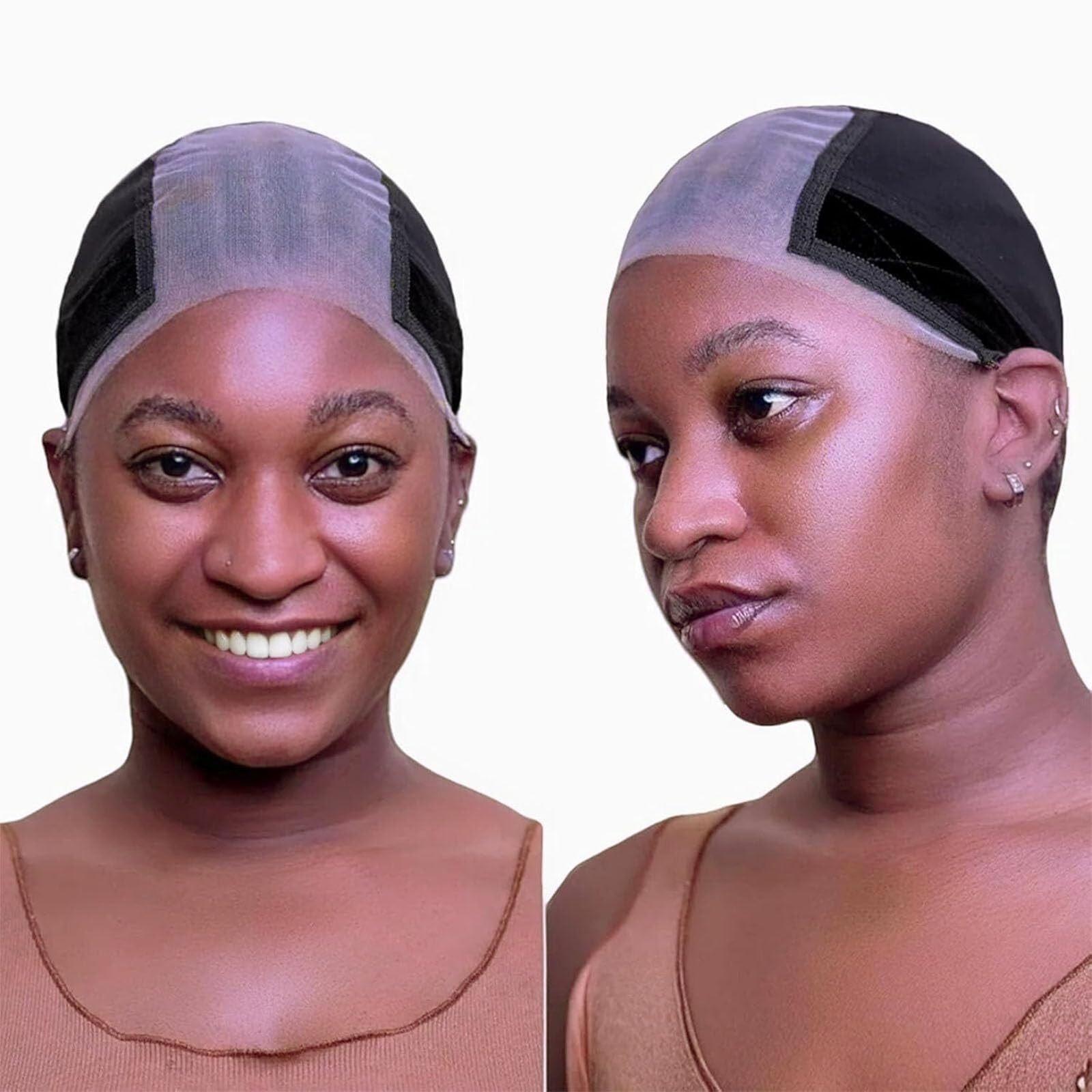 JXW Wig Grip Cap for Glueless Wig 4x5 Transparent Lace Reusable Wig ...