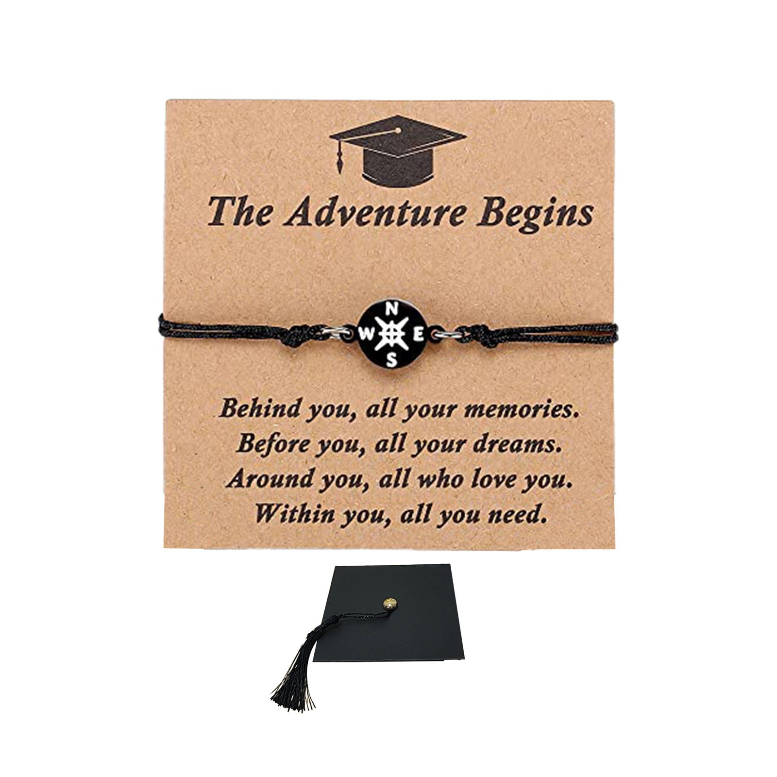 JXenova Graduation Compass Bracelet 2025 - Cap Box Gift Set with ...