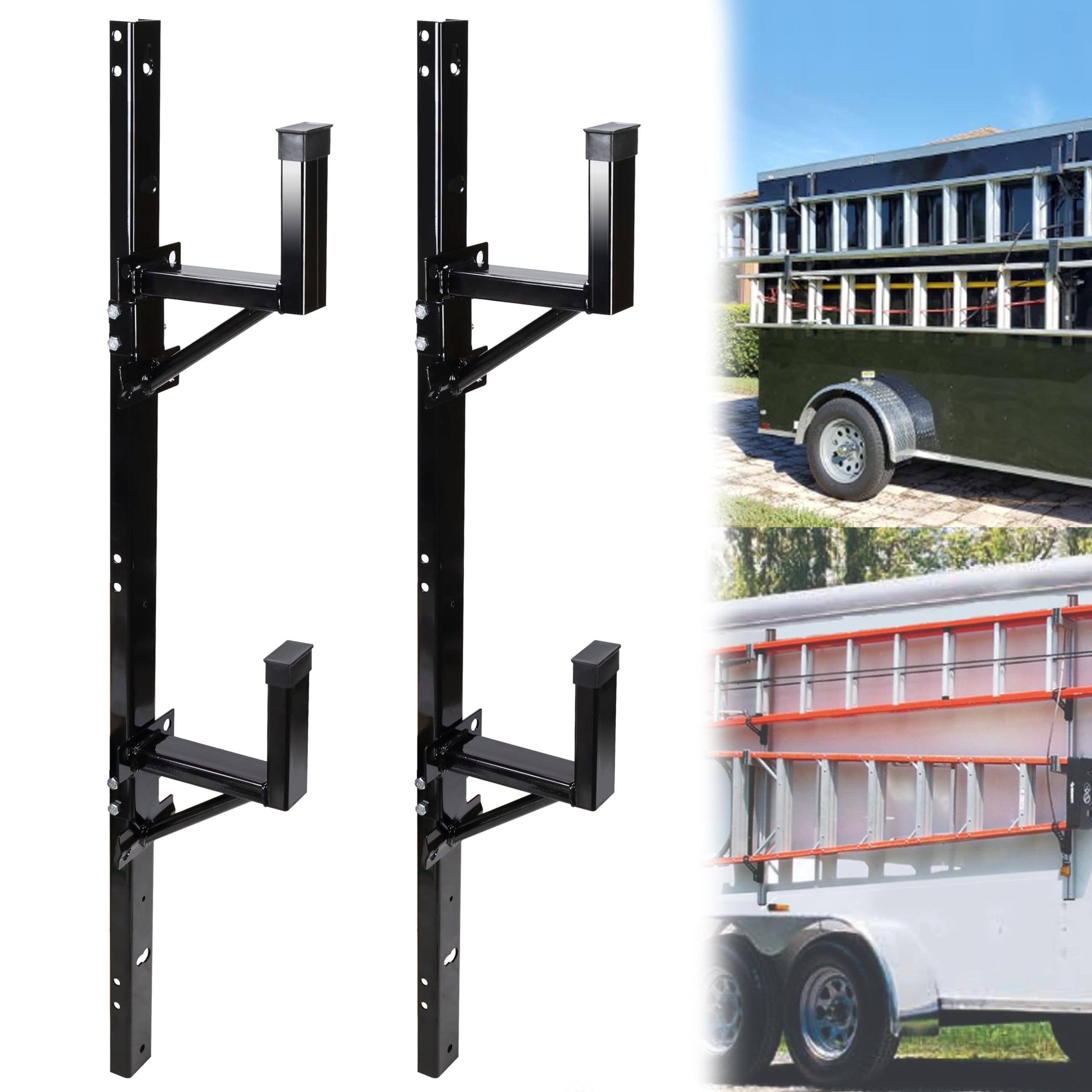 JY PERFORMANCE Trailer Ladder RRF12 Rack Side Wall Mount for Enclosed ...